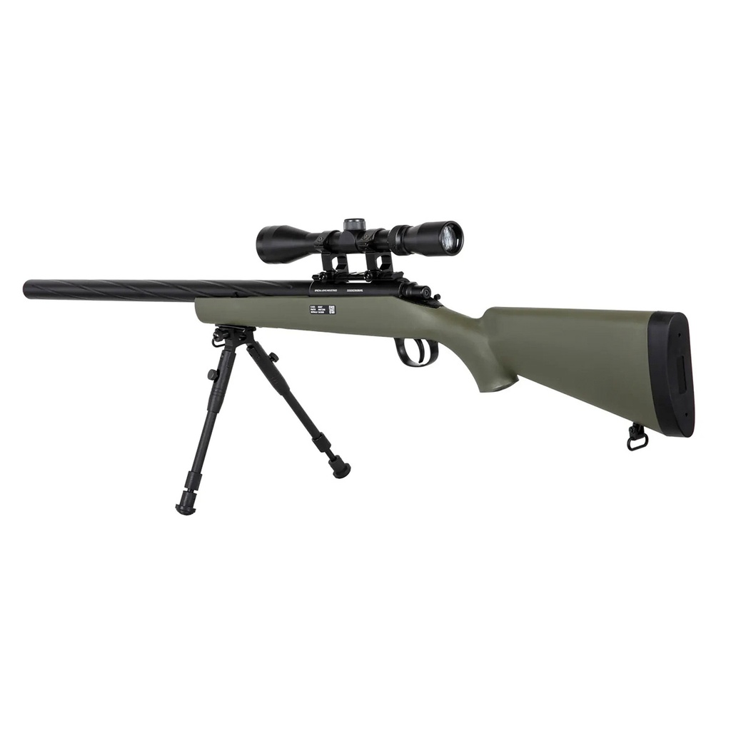 FUSIL SPECNA ARMS SA-S12 EDGE VSR-10 C/ VISOR Y BIPODE VERDE | Ranger new